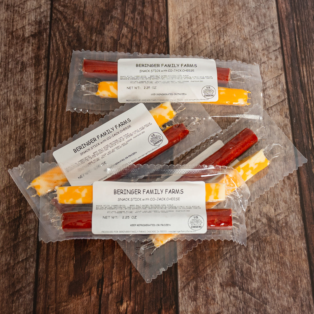 Snack Stick w/ Co-Jack Cheese – Beringer Family Farms